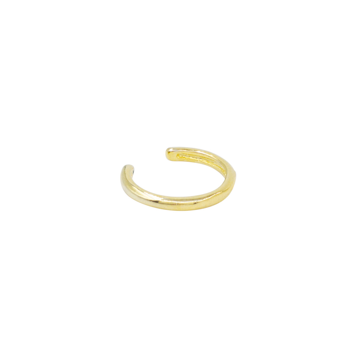 Stylischer Ear Cuff aus vergoldetem Silber, schlicht & schön, 13,00